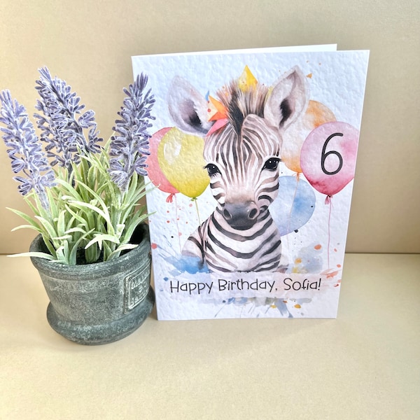 Zebra With Number - Etsy