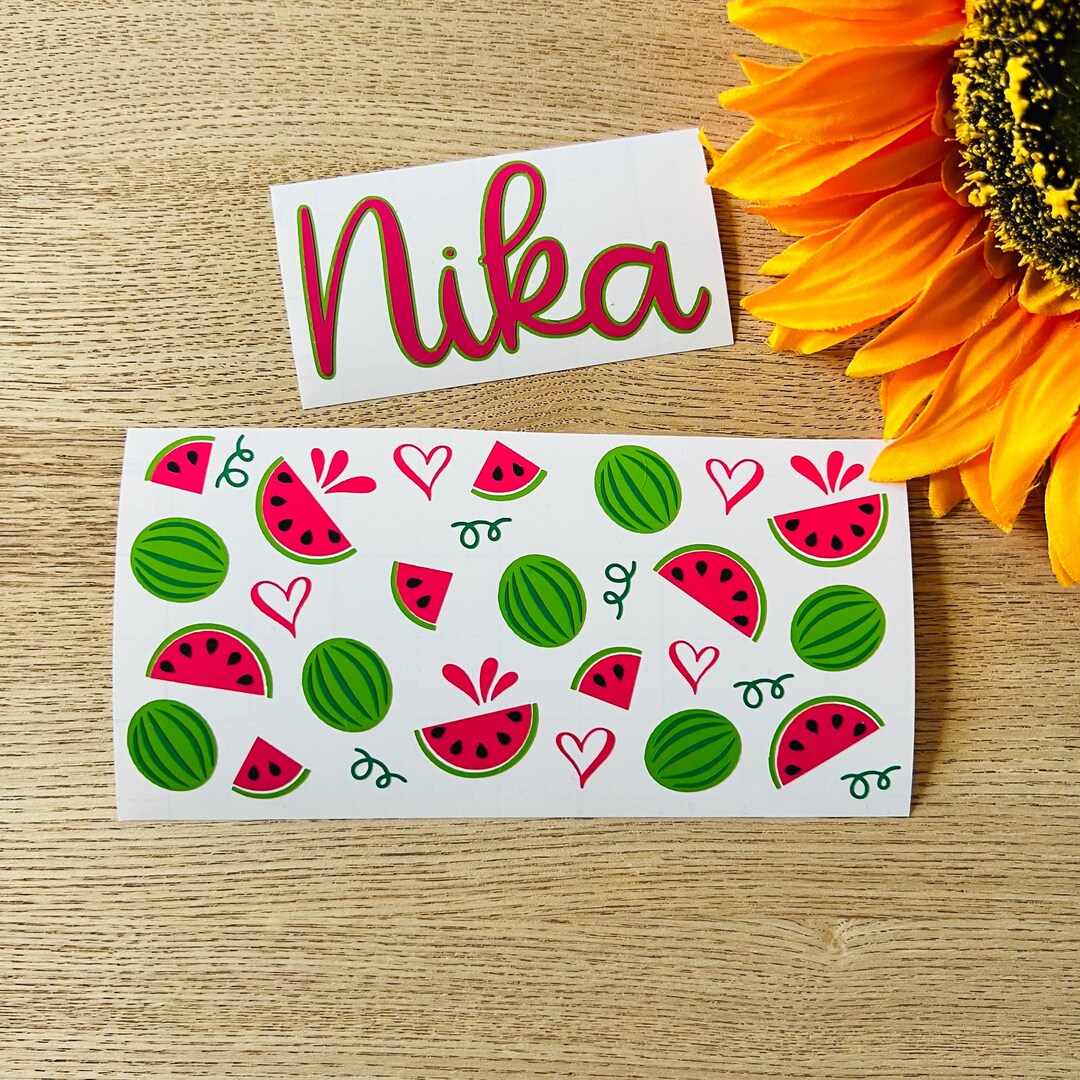 Watermelon Stickers, Waterproof Watermelon Vinyl Decals for Water ...