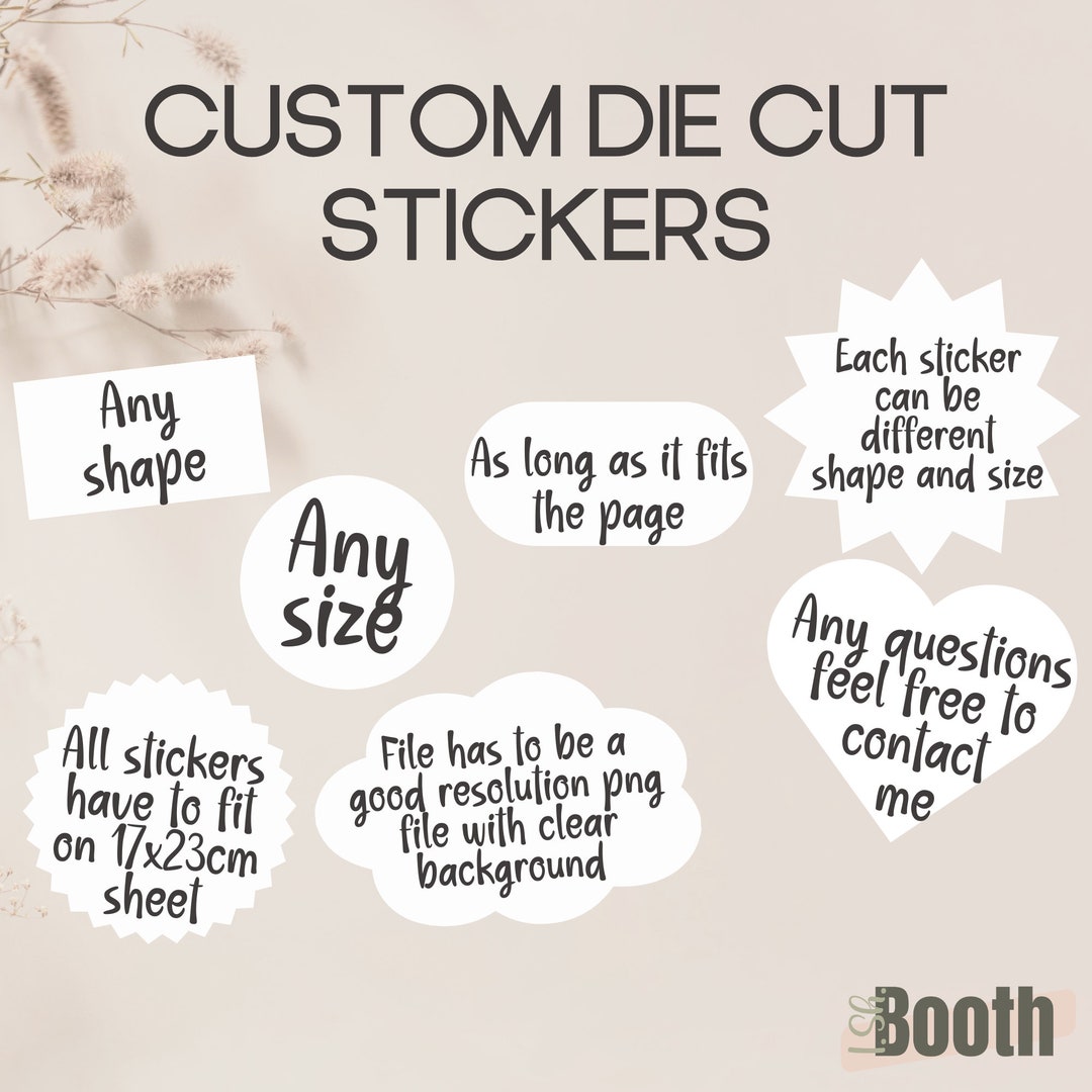 Die Cut Custom Stickers , Stickers for Small Business,personalised Die ...