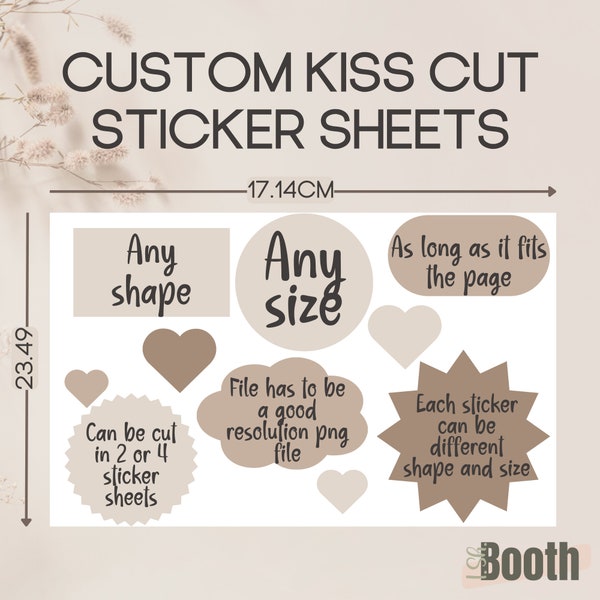 Custom Logo Sticker Sheet Small - Etsy