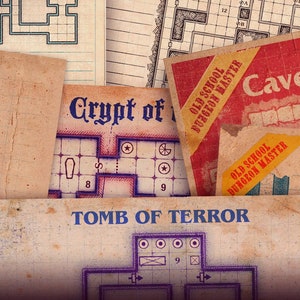 Old School Dungeon Maps Vol 1 - Etsy