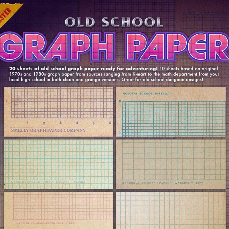 Dnd Graph Paper - Etsy