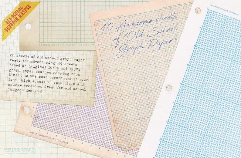 Old School Graph Paper - Etsy