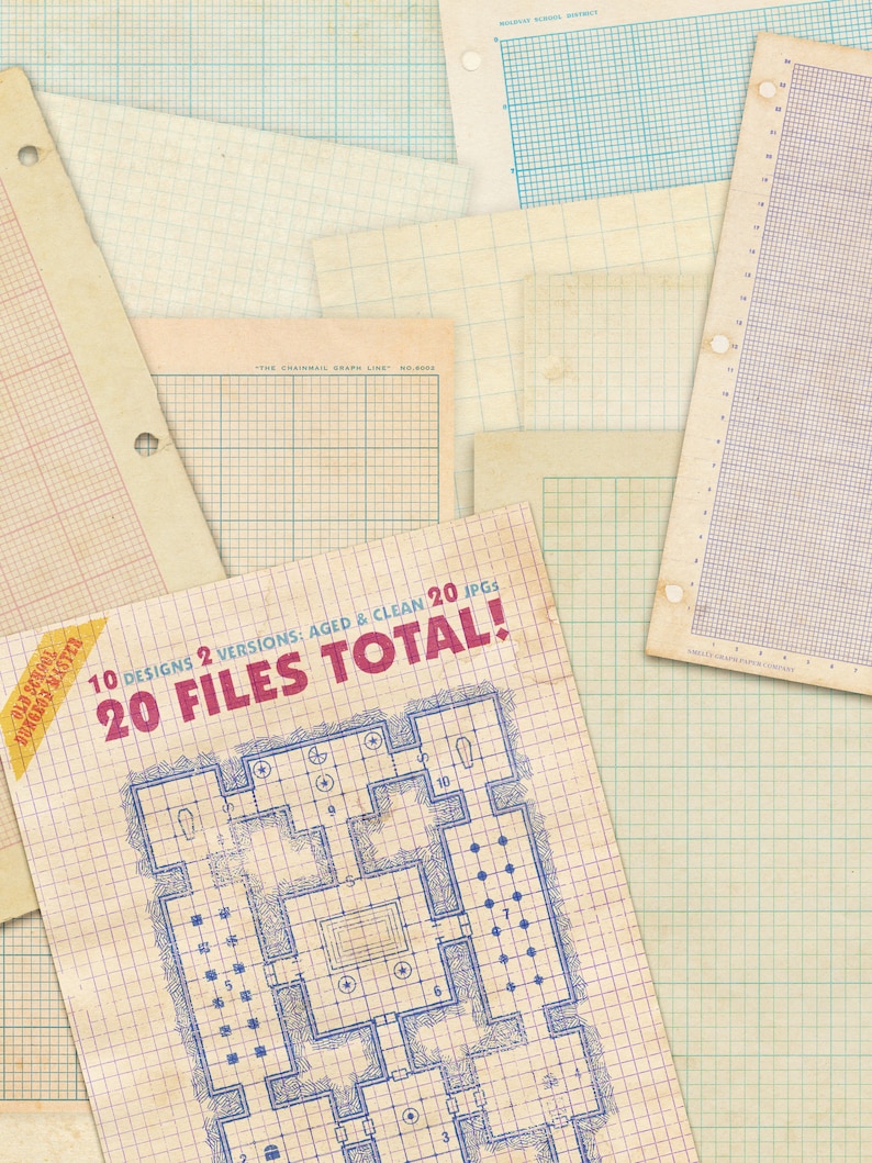 Old School Graph Paper - Etsy