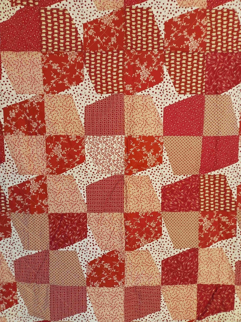 Handmade Spinning Star Holiday Quilt - Etsy
