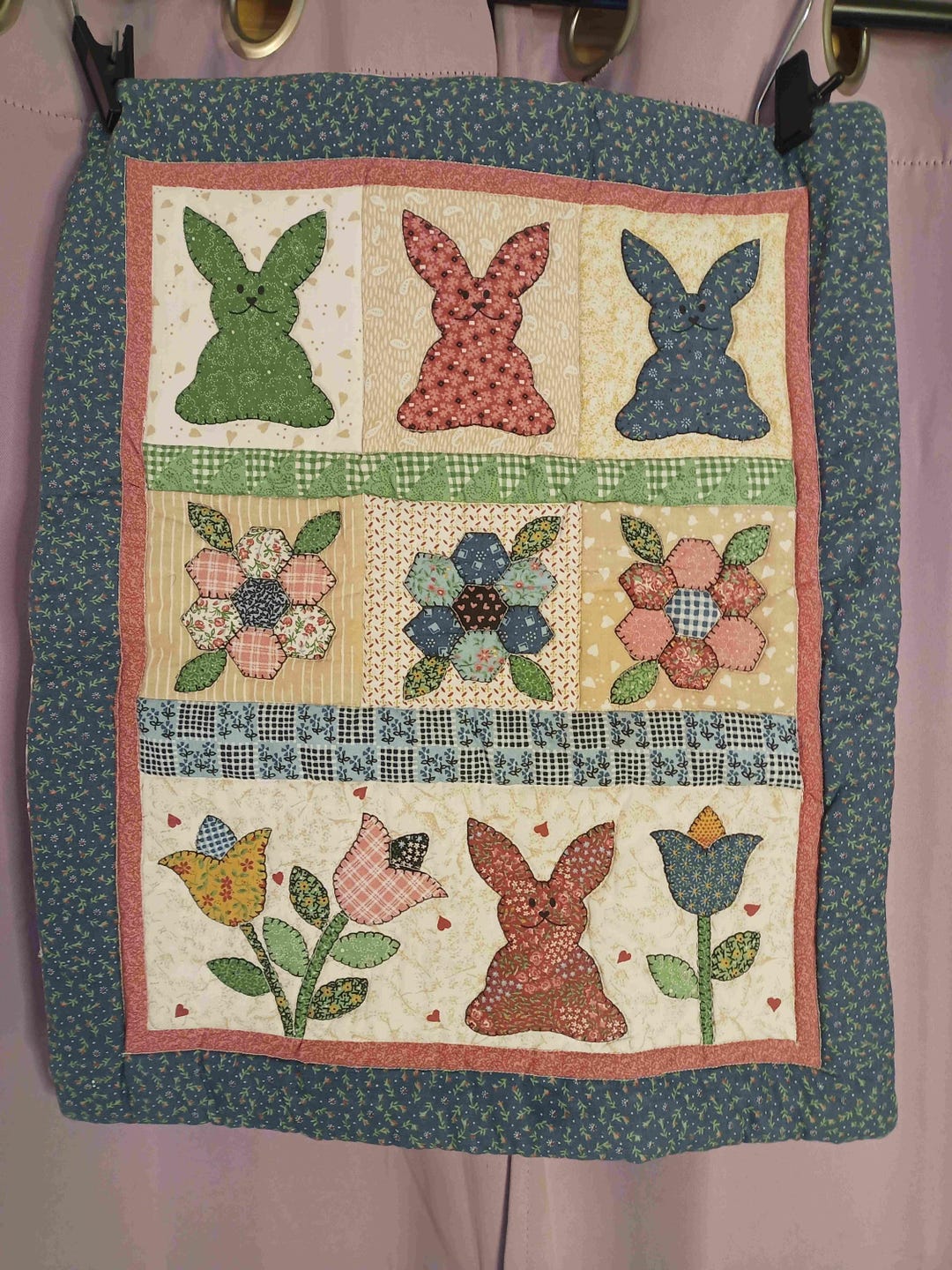 Bunny Quilted Handmade Wall or Table Decoration - Etsy