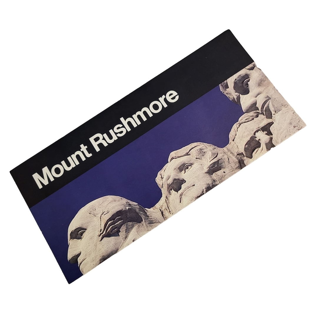 Mount Rushmore National Park South Dakota Map Guide Brochure Facts Info ...
