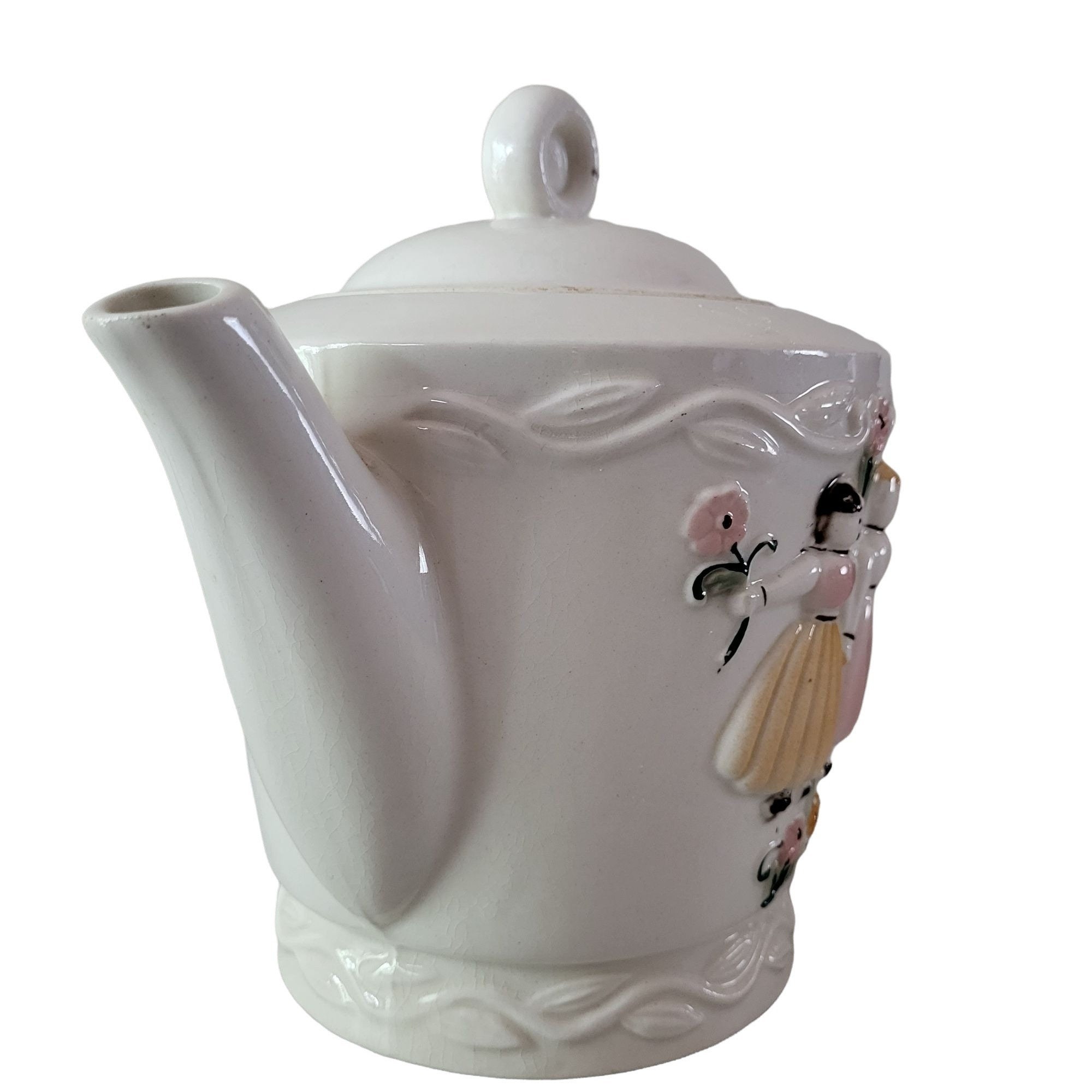 Vintage Porcelier Teapot Dutch Boy and Girl Made in the USA - Etsy