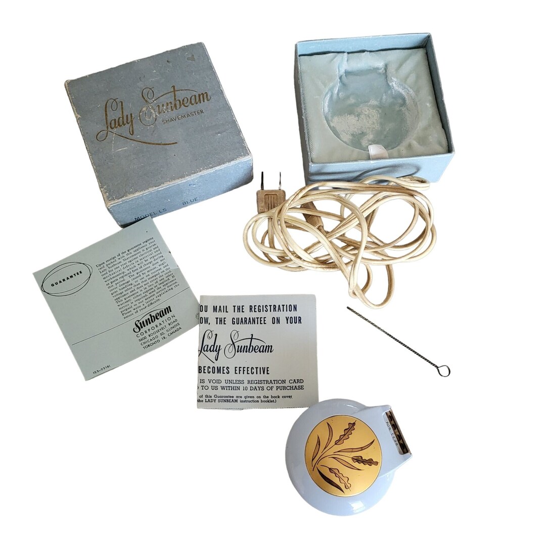 Vintage 1950's Lady Sunbeam Electric Shaver Razor Original - Etsy