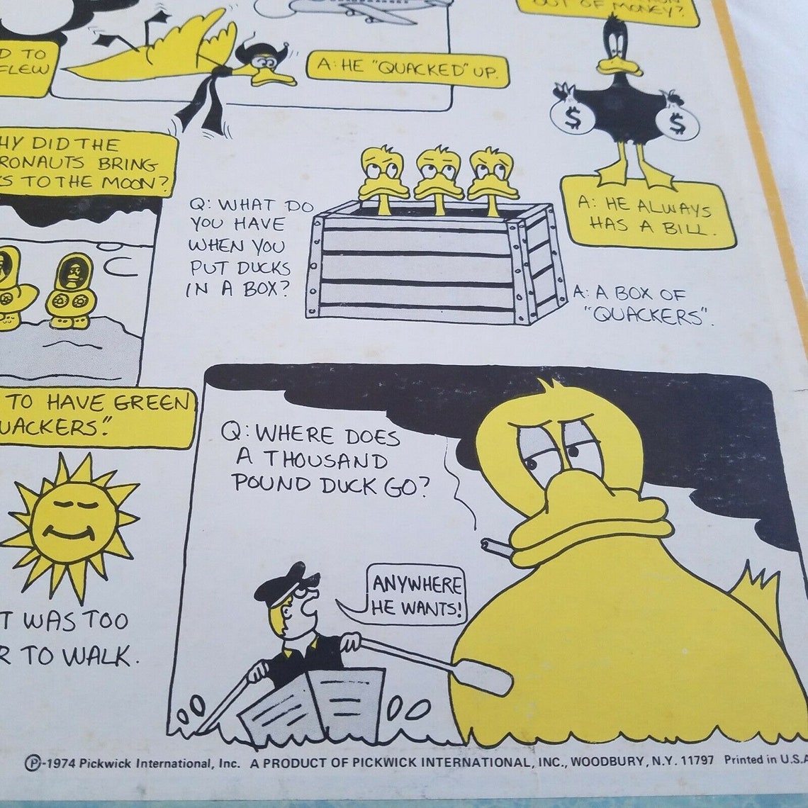 The Little White Duck Mr Pickwick Record Vintage Childrens Songs LP ...