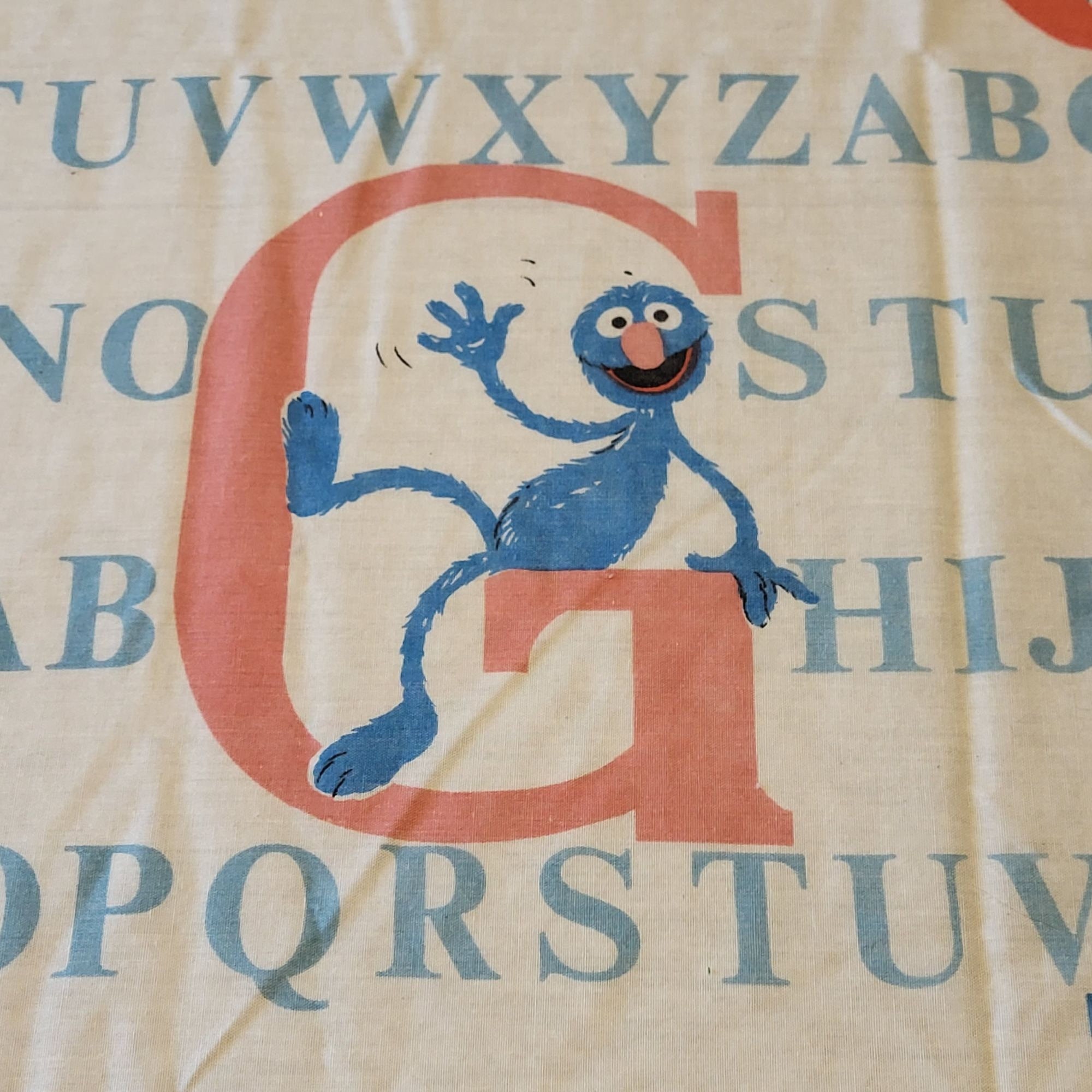 Vintage Sesame Street Muppets Alphabet Abcs Twin Flat Sheet - Etsy