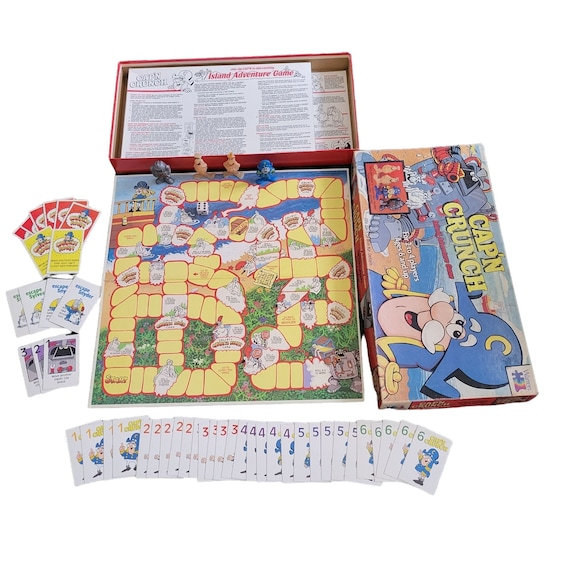 Cap'n Crunch Island Adventure Board Game 1980s Cereal - Etsy