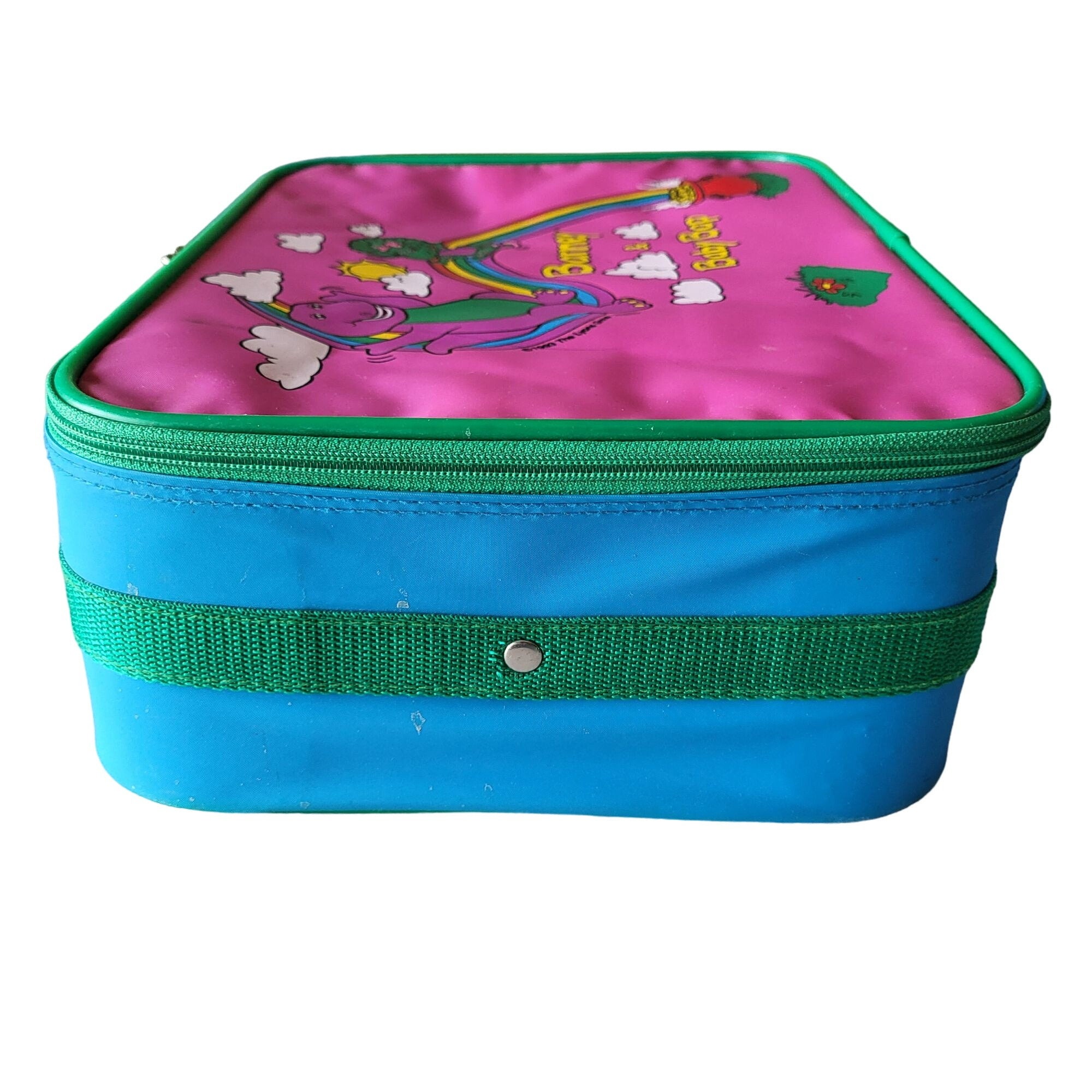 Vintage 1993 Lyons Group Barney & Baby Bop Graphic Suitcase Barney and ...