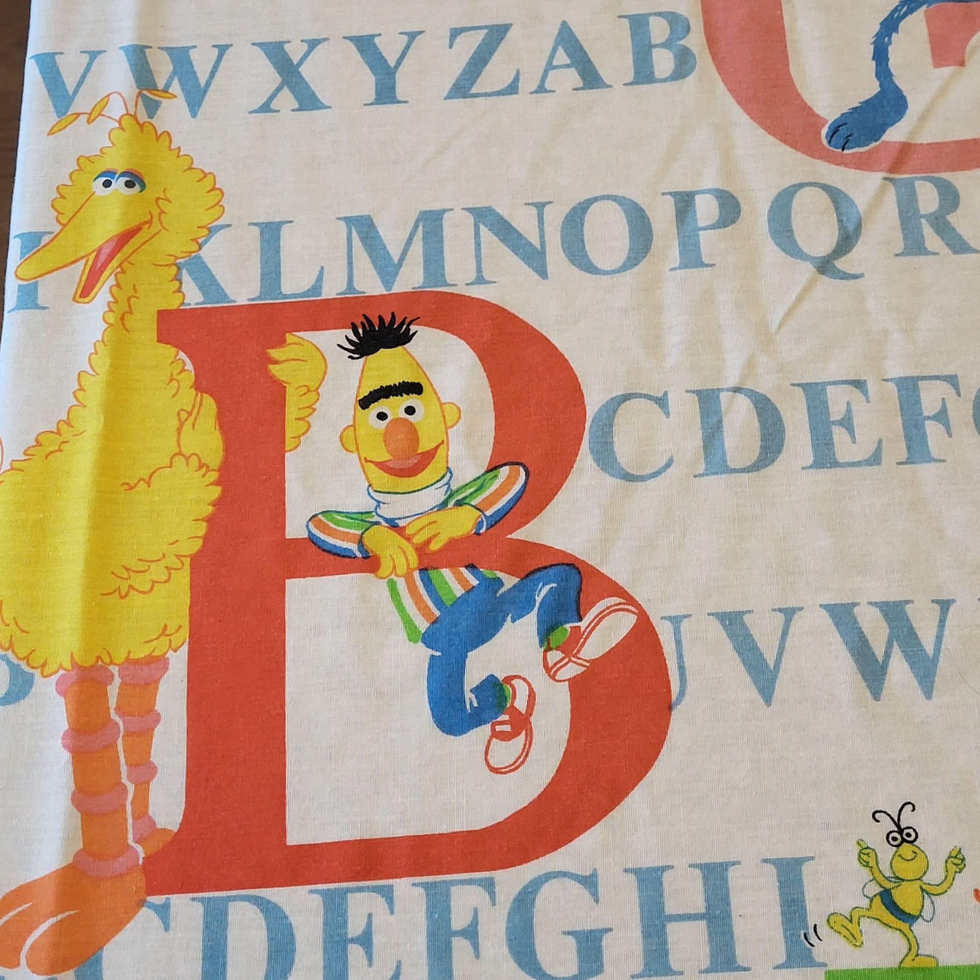 Vintage Sesame Street Muppets Alphabet Abcs Twin Flat Sheet - Etsy