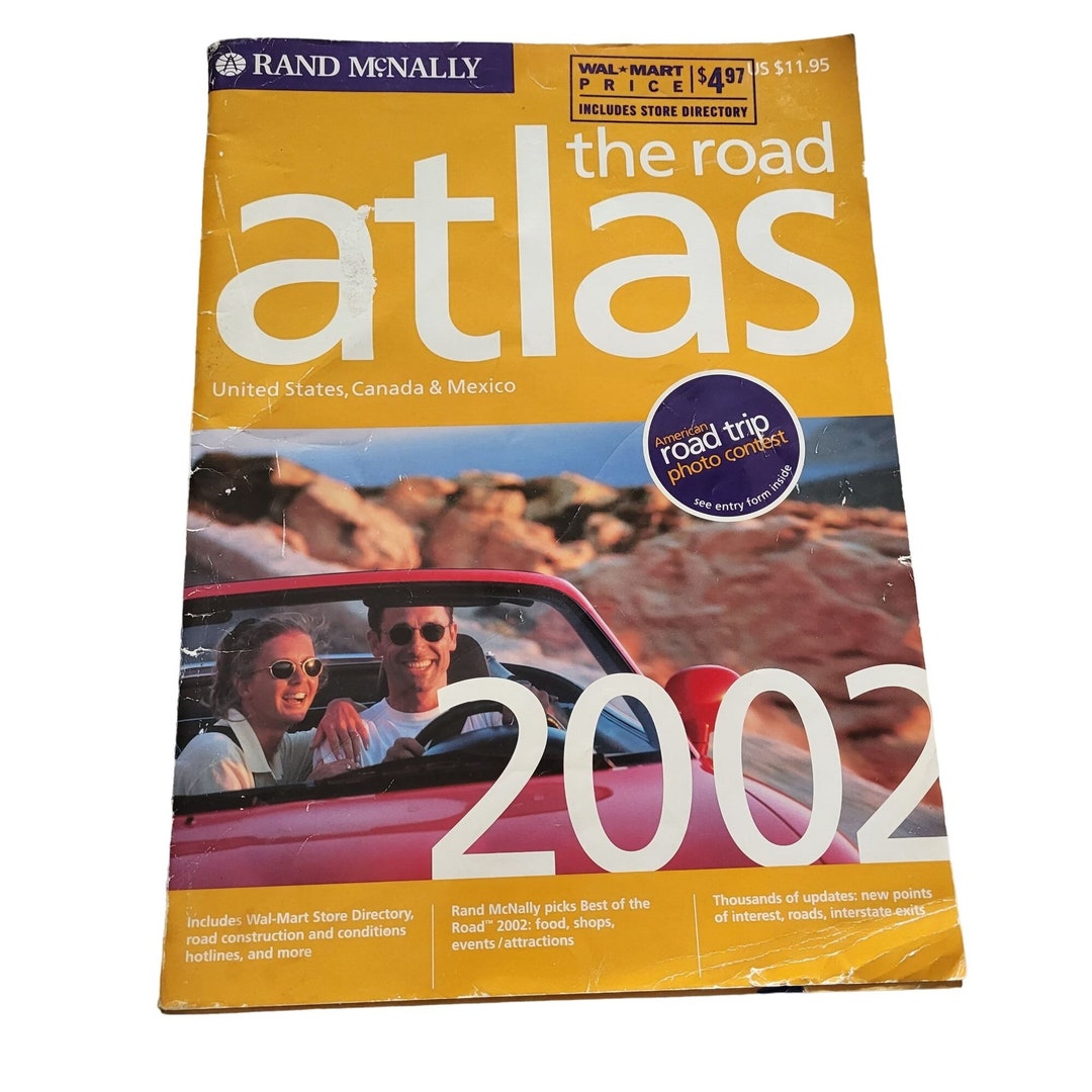 Rand Mcnally Road Atlas 2002 United States Canada and Mexico Walmart - Etsy