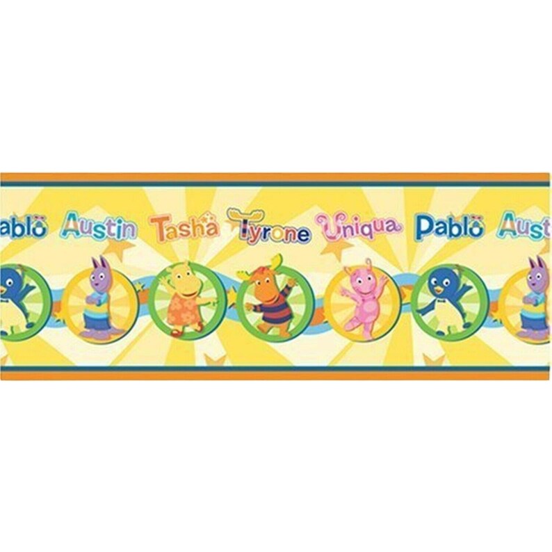 Nickelodeon Backyardigans Wallpaper Border 5 Yards Pablo Tyrone Friends ...