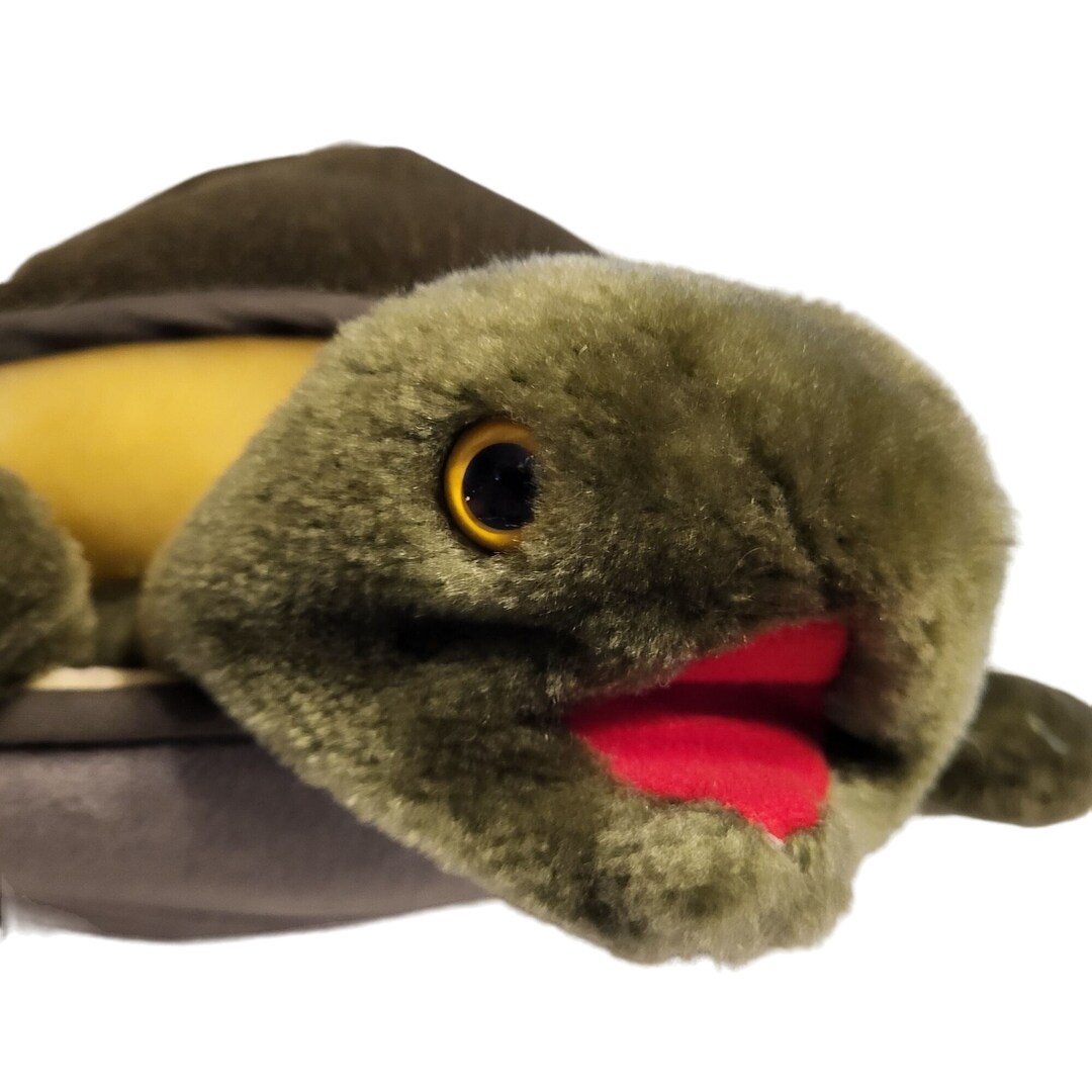 Folkmanis Furry Folks Hand Puppet Turtle 12 in Plush Soft Toy Stuffed ...