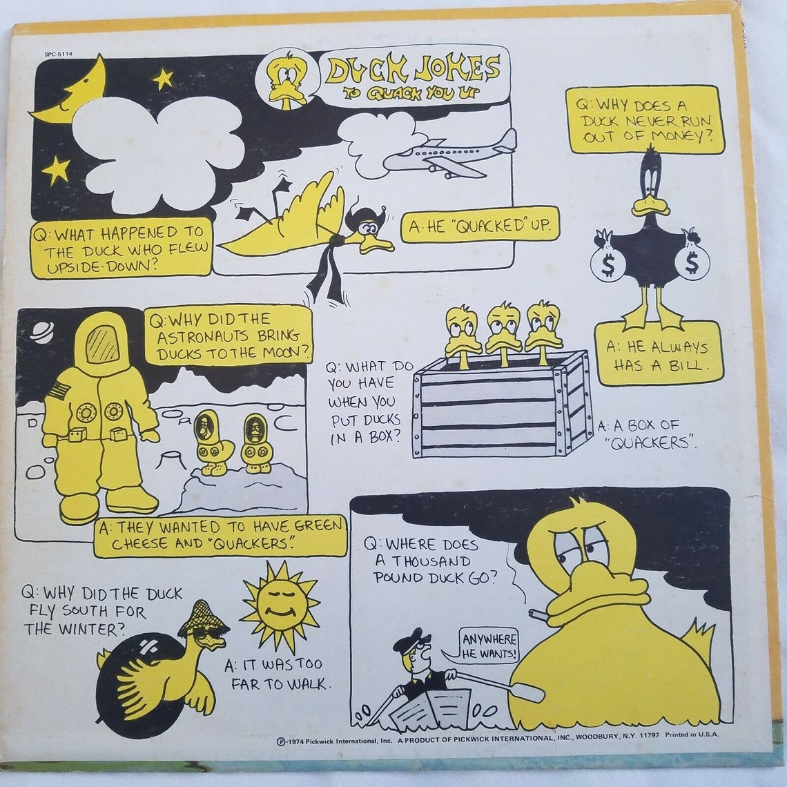 The Little White Duck Mr Pickwick Record Vintage Childrens Songs LP ...