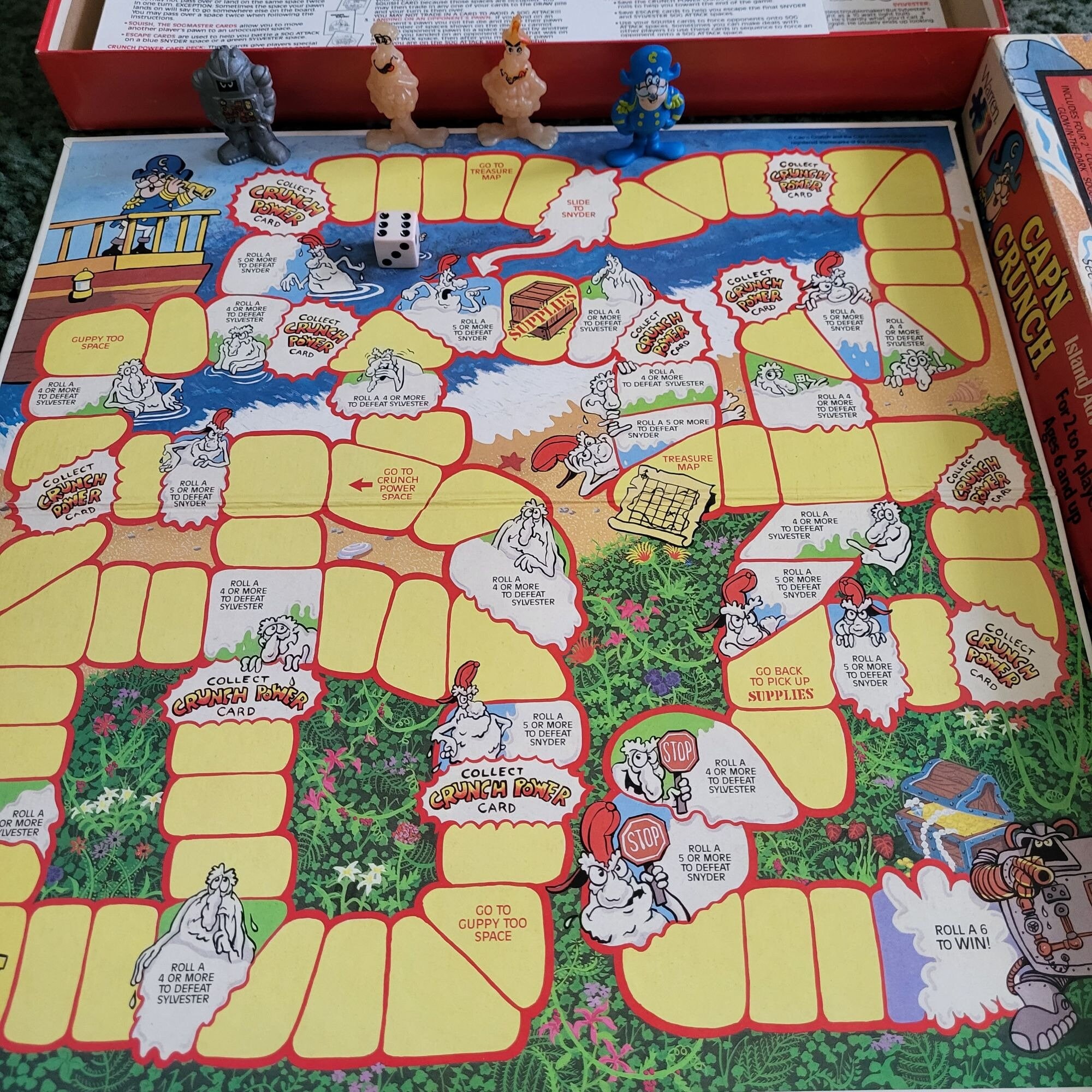 Cap'n Crunch Island Adventure Board Game 1980s Cereal Vintage - Etsy