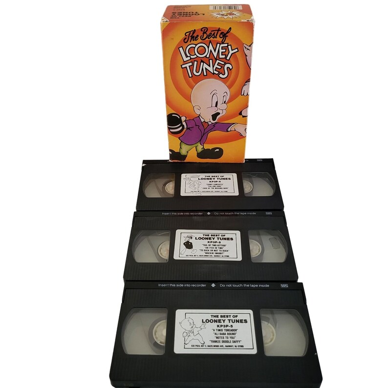 The Best of Looney Tunes VHS 3 Tape Set Kid Pics Bugs Bunny Porky Pig ...