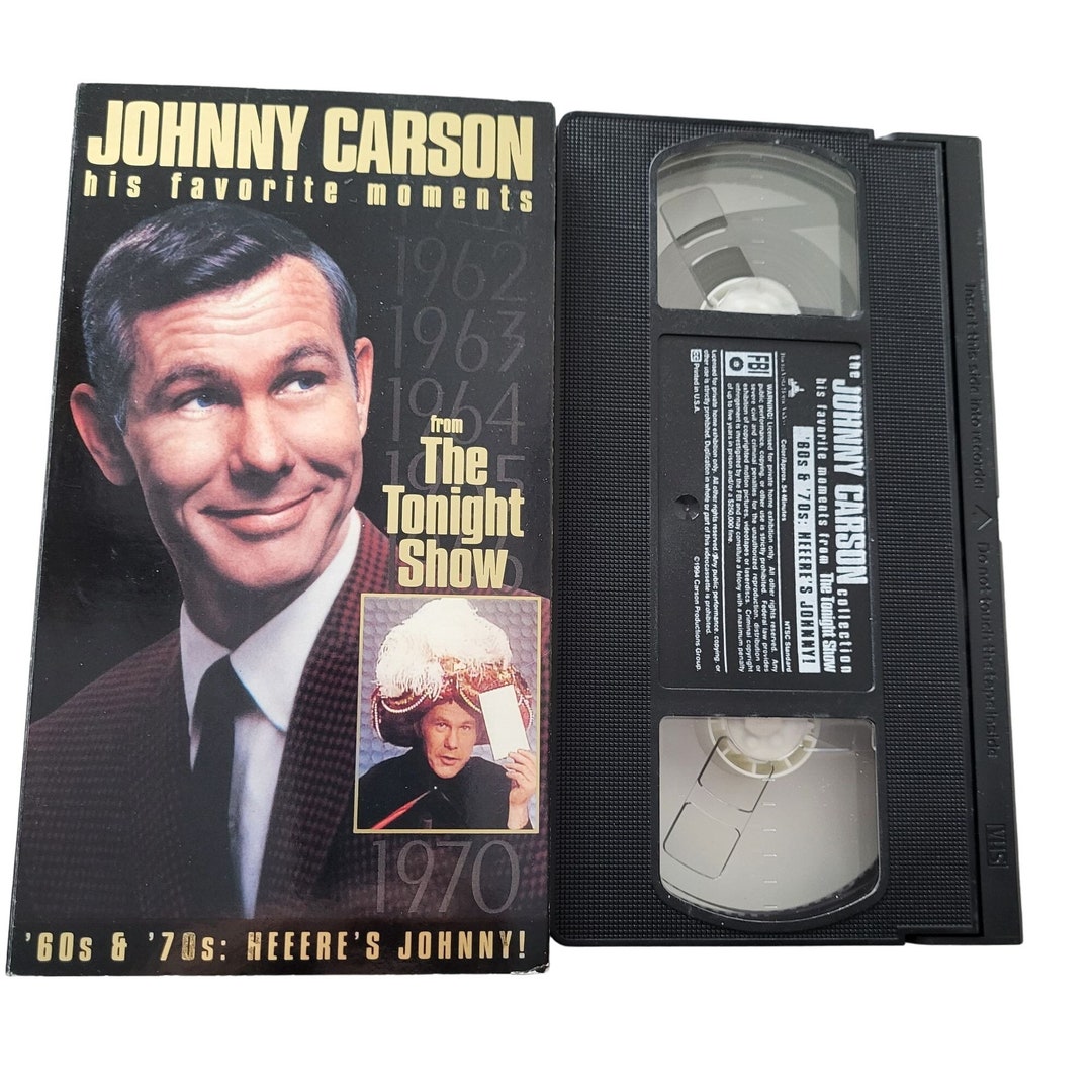 VHS Johnny Carson His Favorite Moments From the Tonight Show - Etsy
