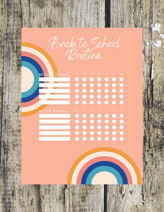 Printable Before/after School Checklist - Etsy