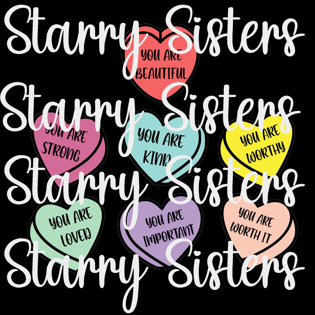 Words of Affirmation Candy Hearts/words of Affirmation/candy Hearts ...