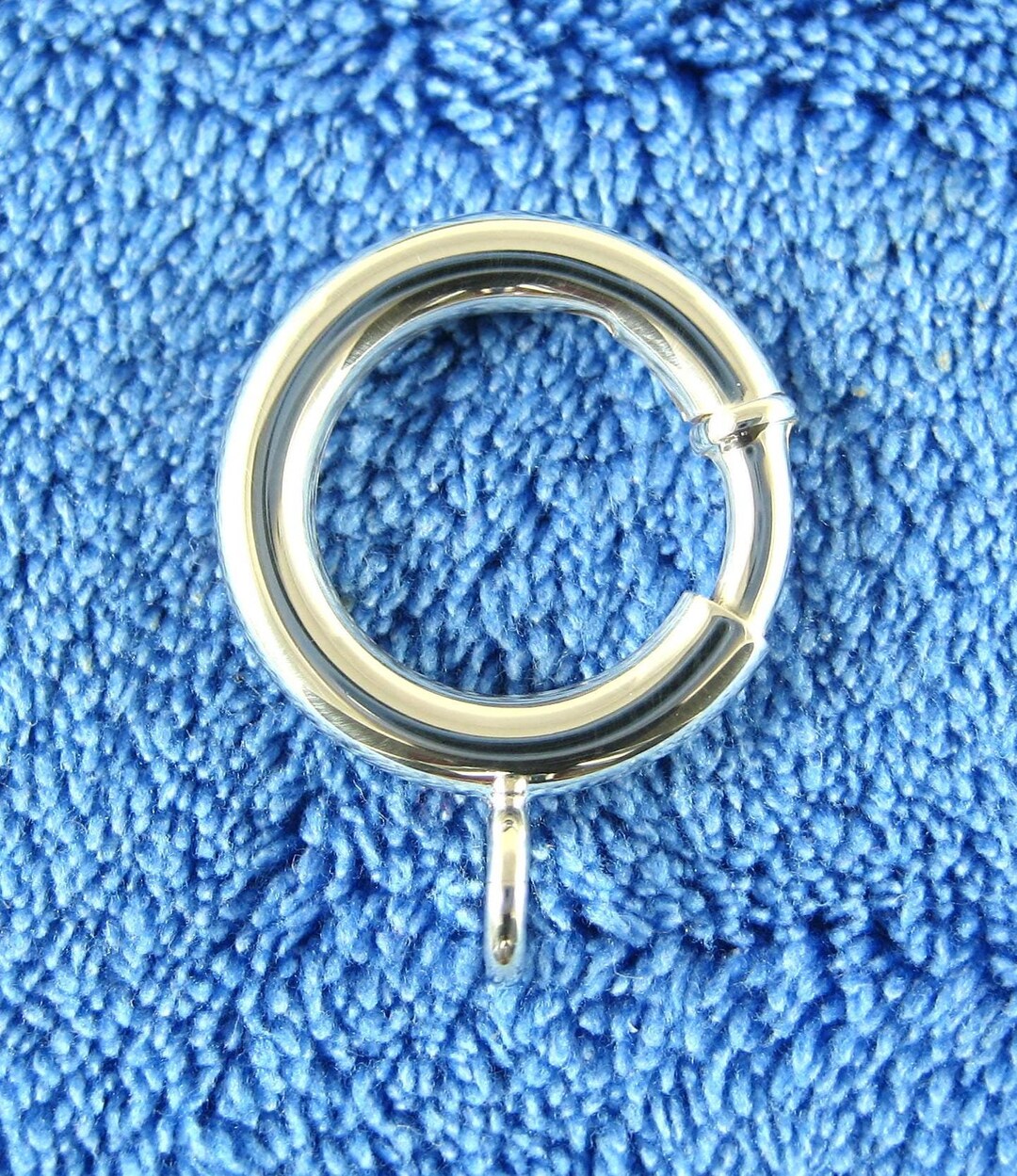 Large 16.5mm Antique Sterling Silver Spring Ring, New Old Stock - Etsy