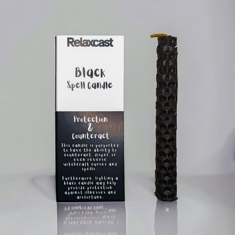 Spell Candle Black Manifest Protection and Remove Negative Energy ...