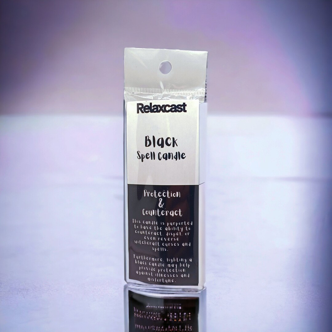 Spell Candle Black Manifest Protection and Remove Negative Energy ...