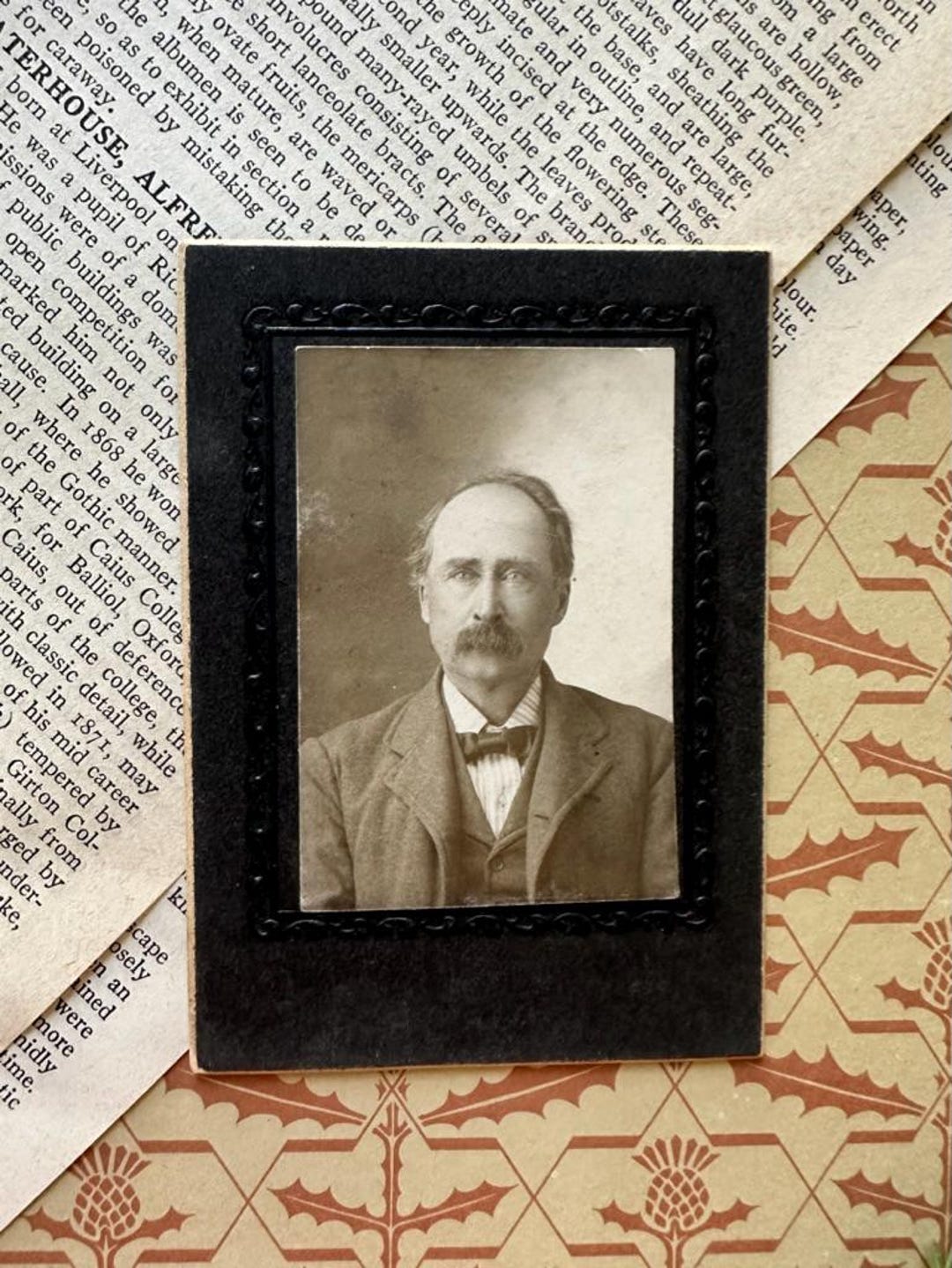 Doc Antique Photo of Older Victorian Man With Mustache Instant ...