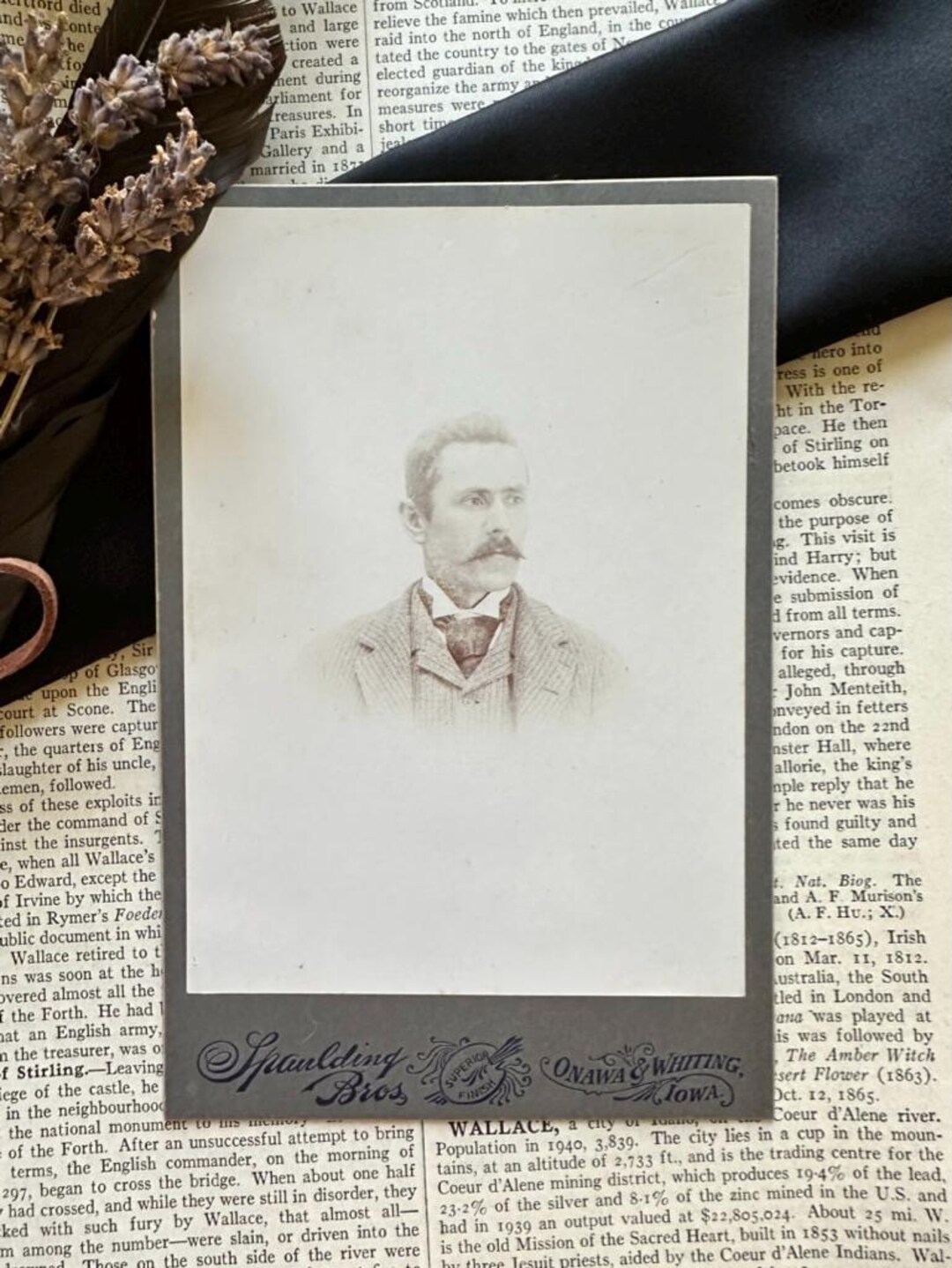 Tommy Barron - Antique Photo of Victorian Man From Iowa - Instant ...