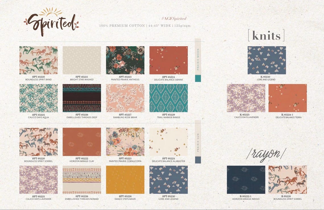 Boundless Spirit Sorrel Fabric Pattern— SPT 95220 - Etsy