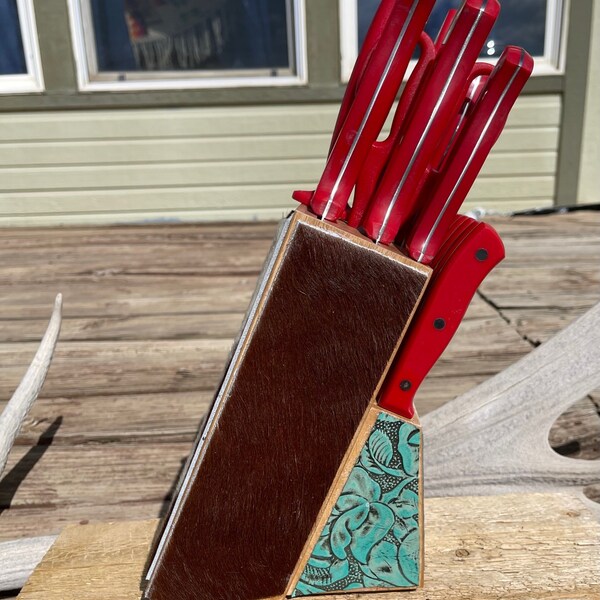Painted Knife Block - Etsy