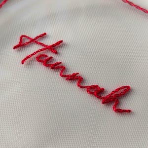 Embroidered Place Cards • Personalized, Minimalist Wedding Table ...