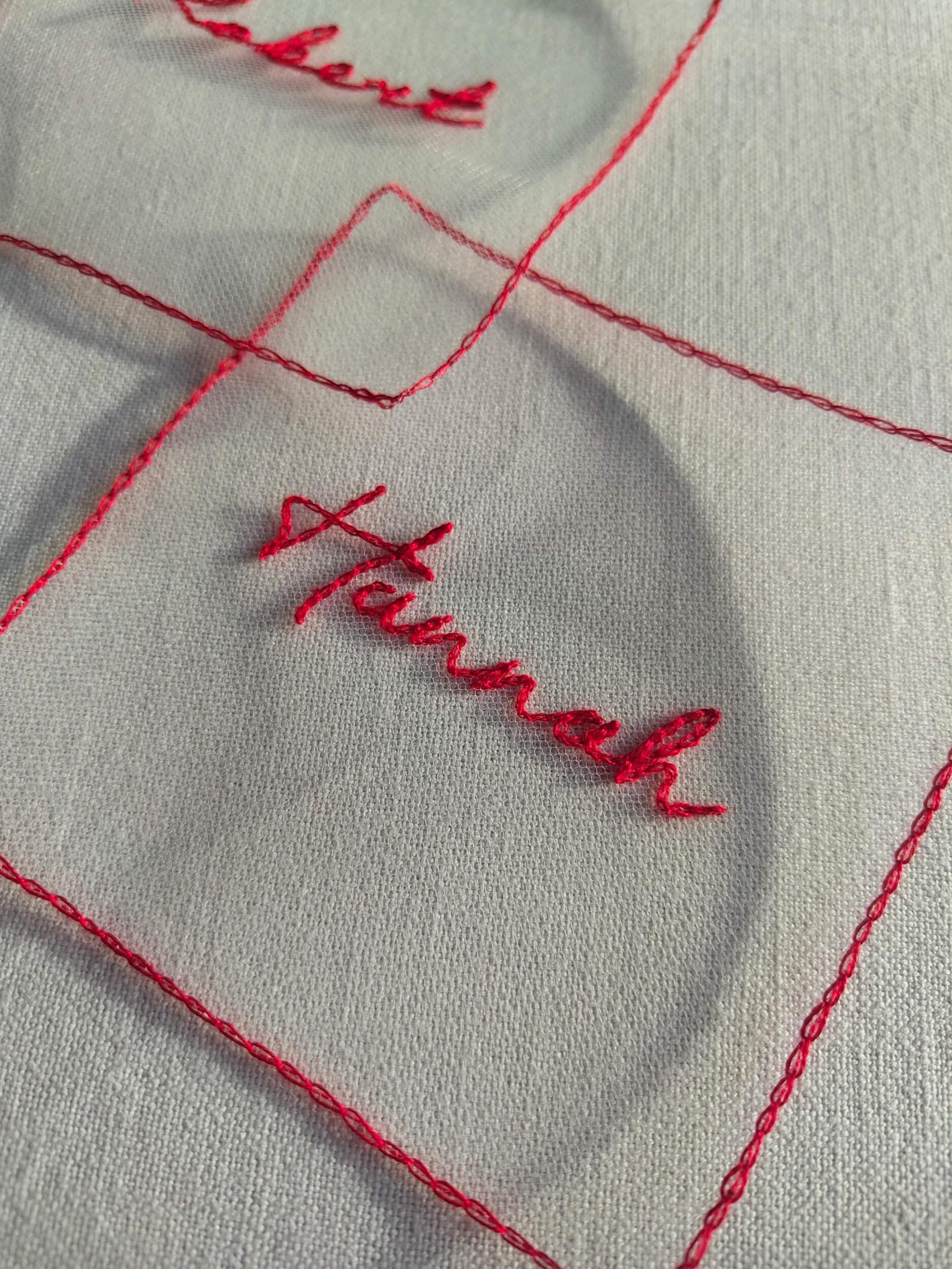 Embroidered Place Cards • Personalized, Minimalist Wedding Table ...