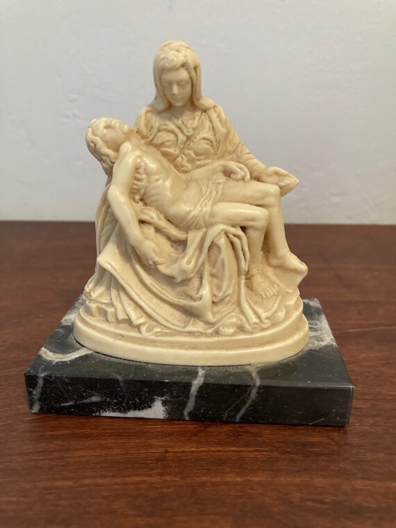 Vintage: Pieta Madonna Ceramic Figurine - Etsy