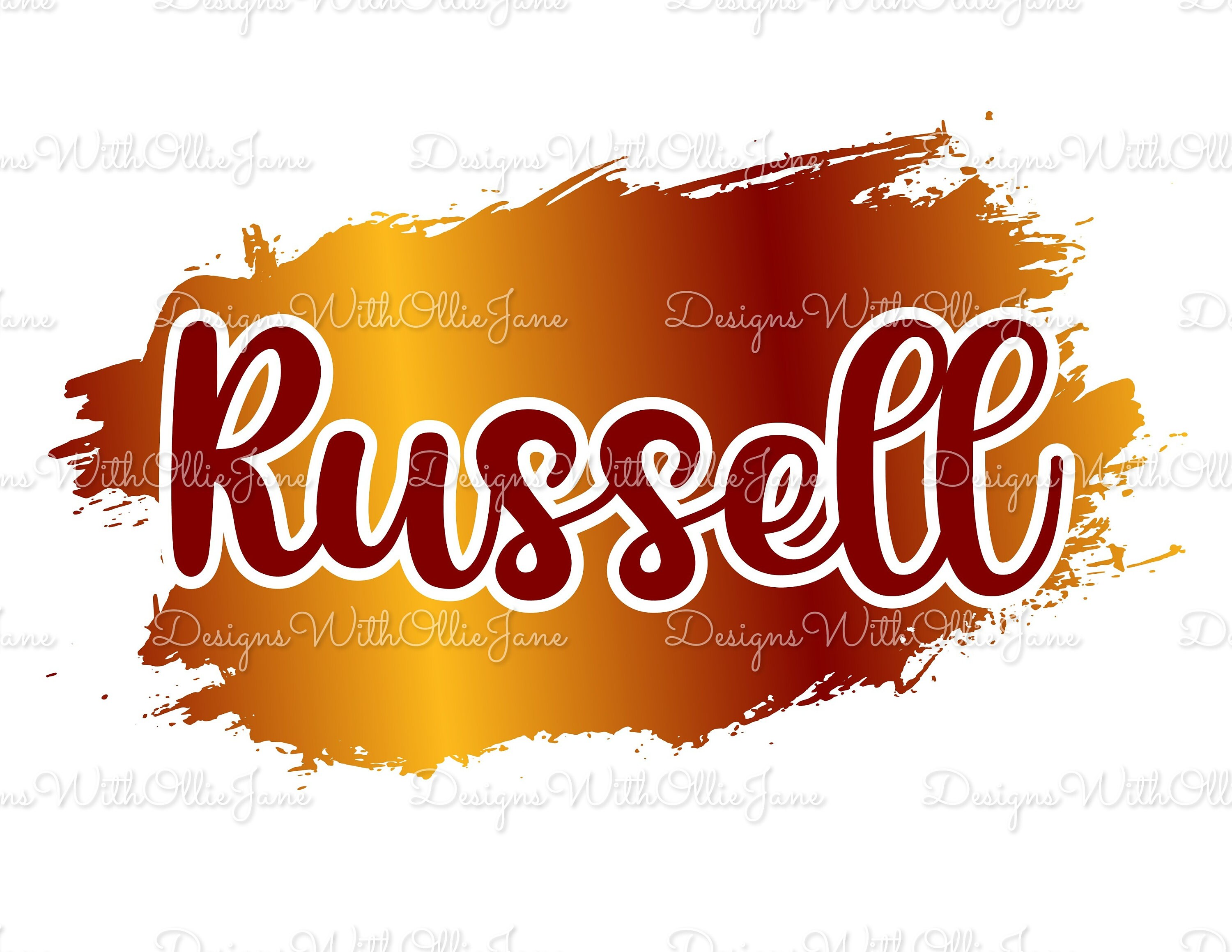 Russell Red Devils OMBRE, PNG, Sublimation, Digital, Instant Download ...