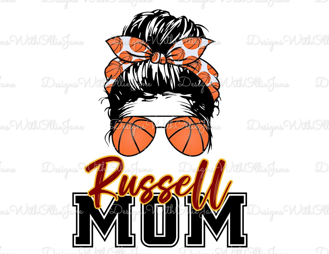 Russell Mom, Red Devils, Basketball, PNG, Sublimation, Digital Download ...