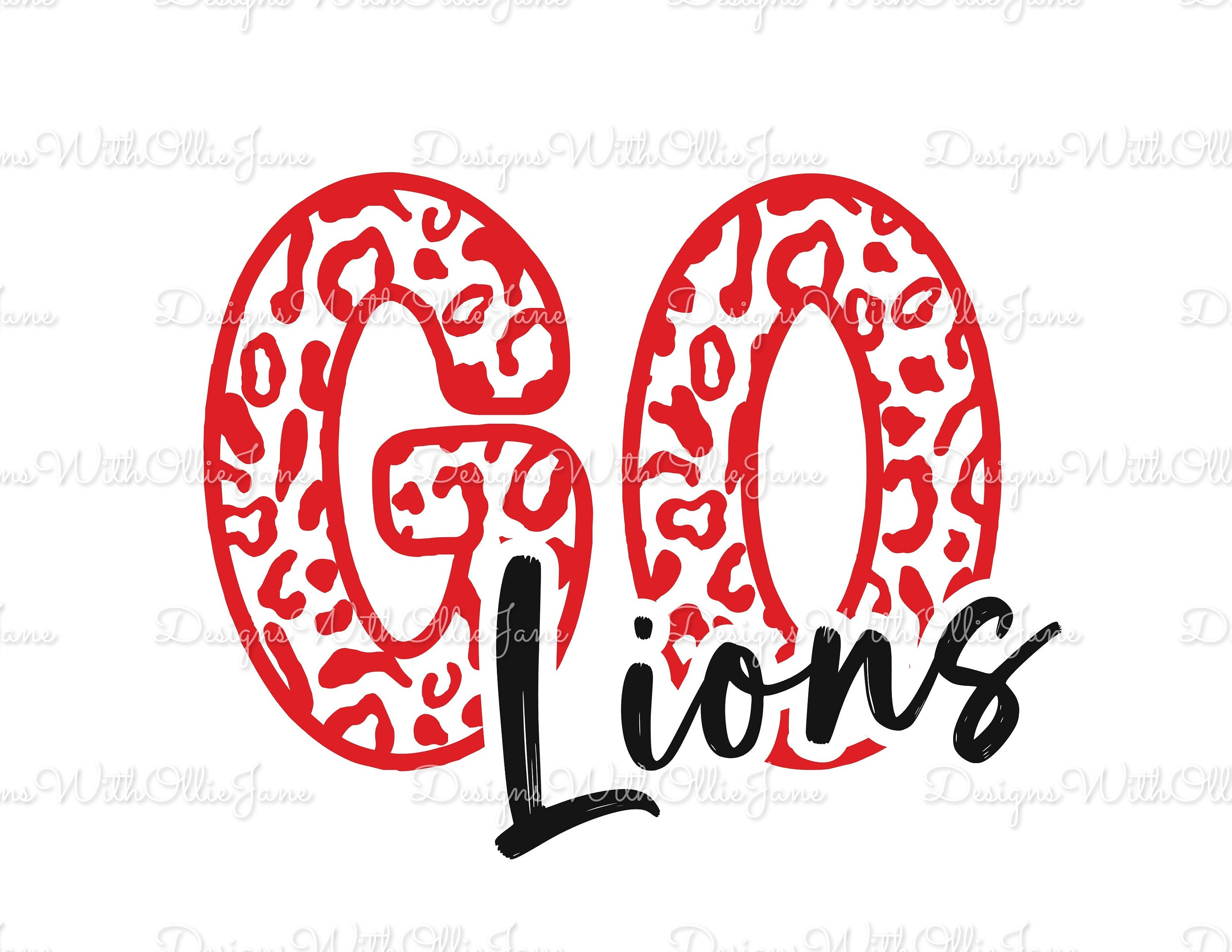 GO Lions, Mascot, Boyd County, Kentucky, Leopard, SVG, PNG, Sublimation ...