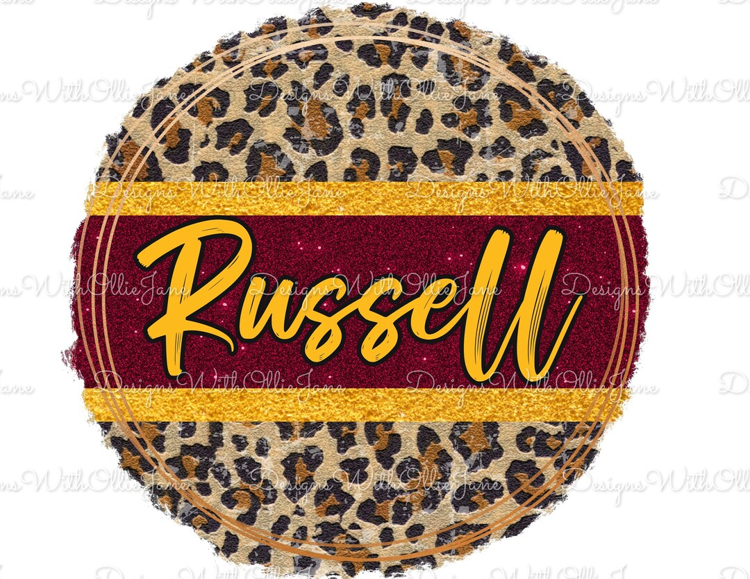 Russell, Red Devils, Leopard, Glitter, PNG, Sublimation, Digital Download - Etsy