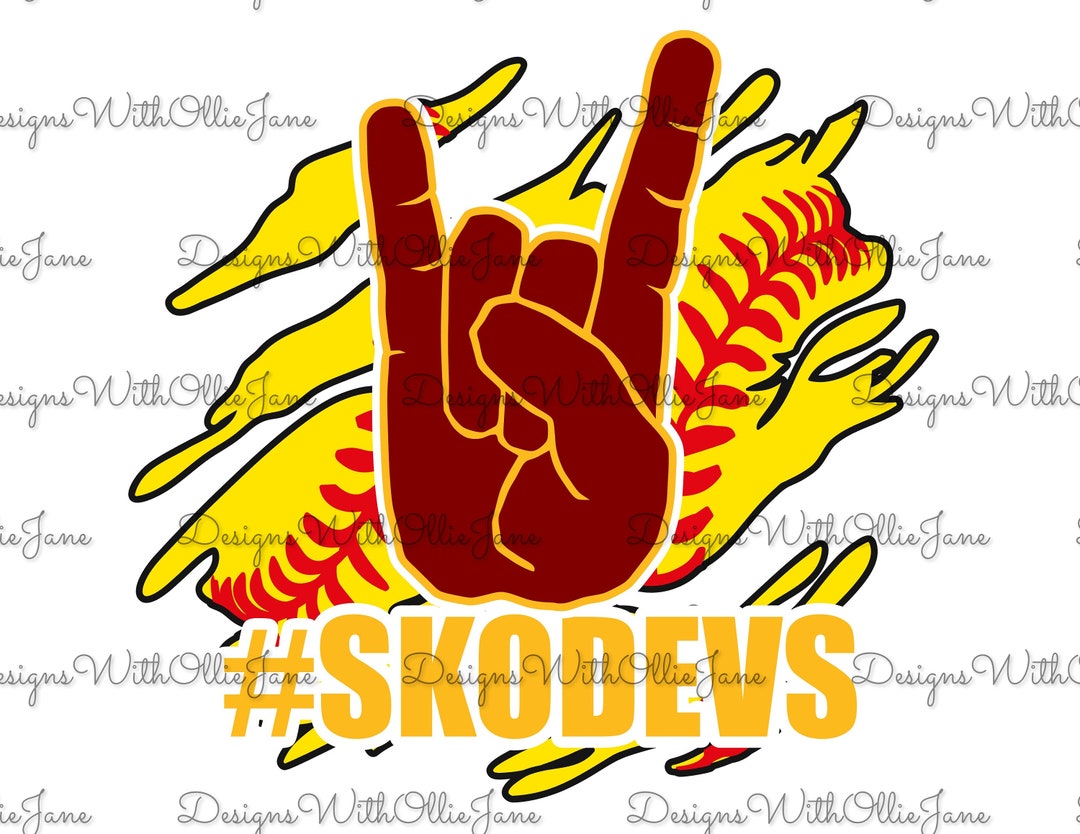 Skodevs, Russell Red Devils, Horns Up, Sublimation, PNG, Digital ...