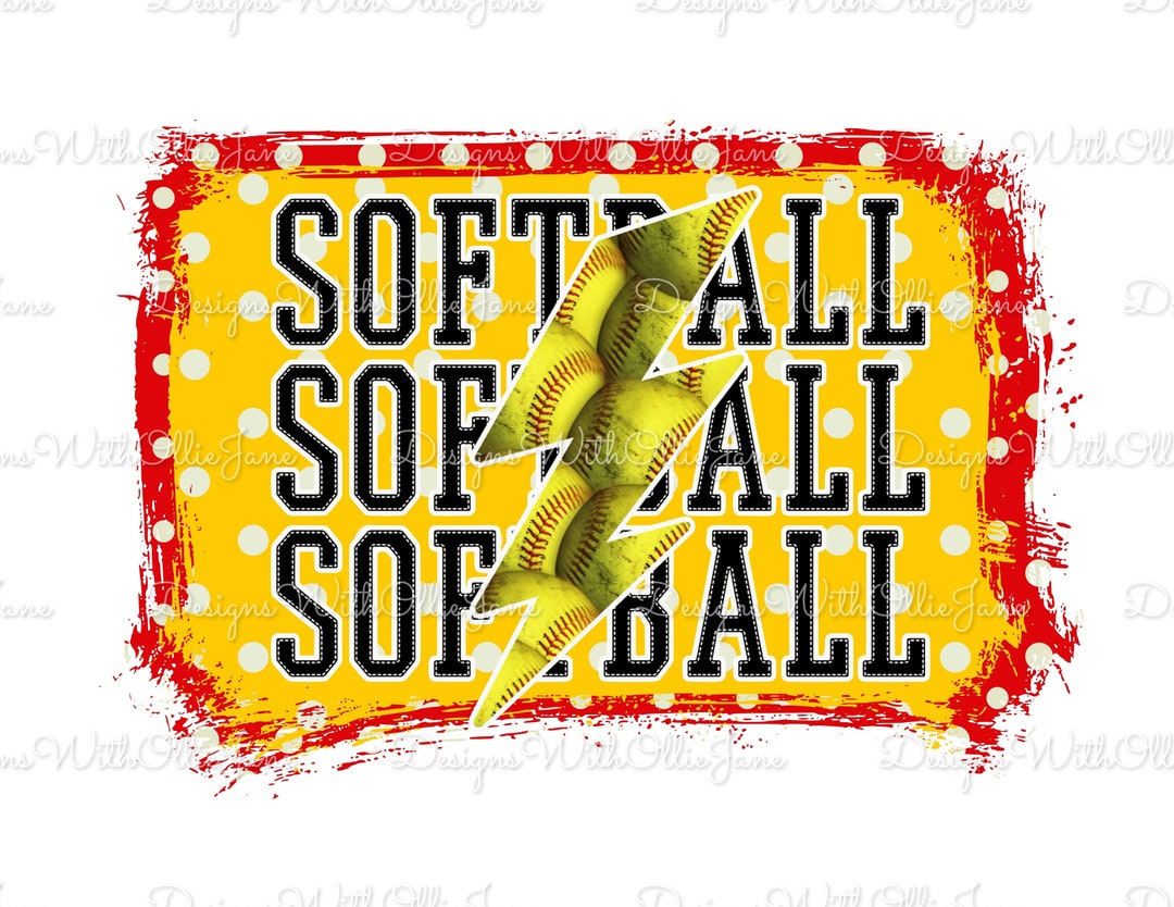 Softball, Polka Dots, Sports, Sublimation, PNG, Digital, Instant ...