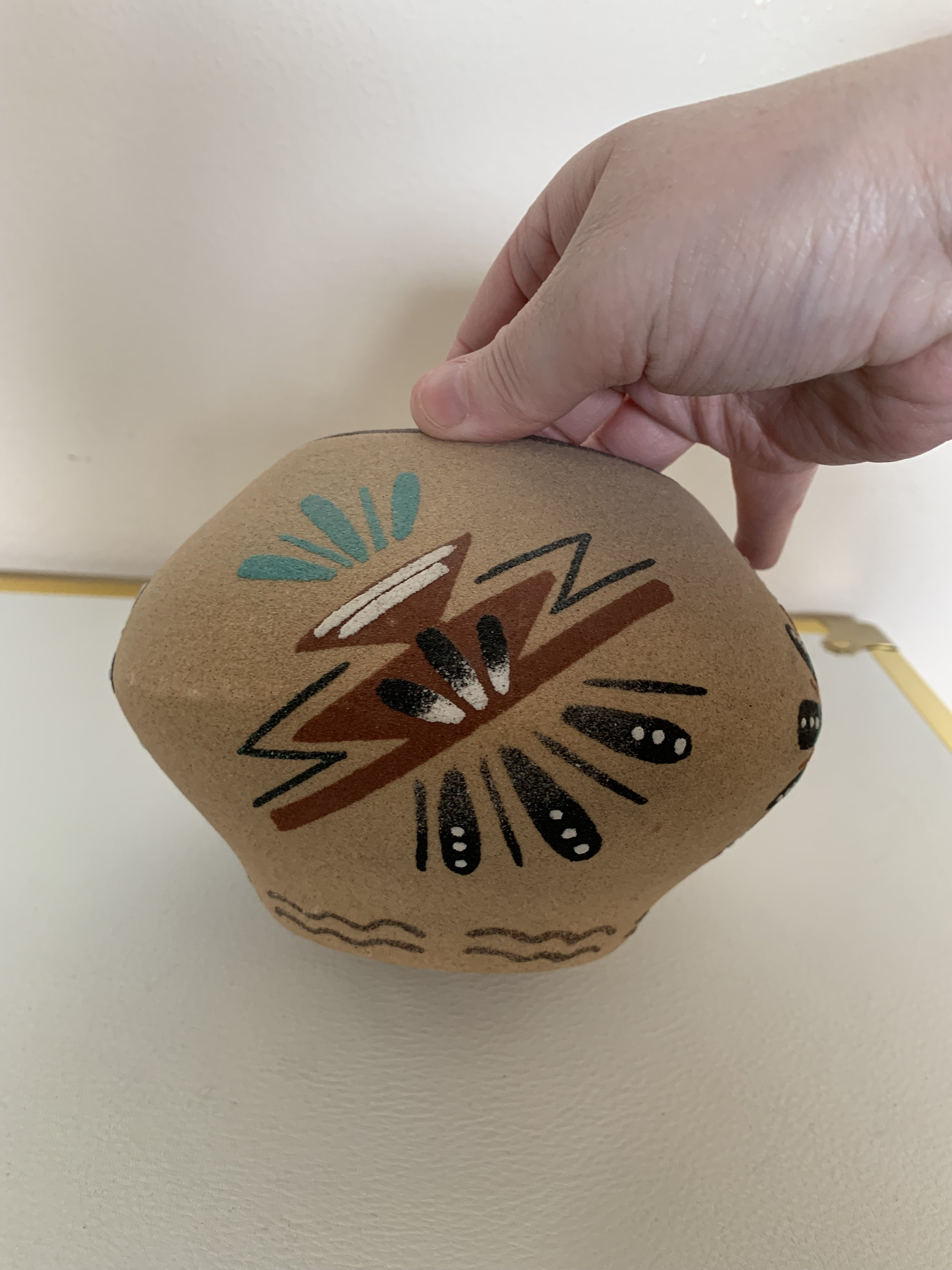 Vintage Native American Sand Pottery - Etsy