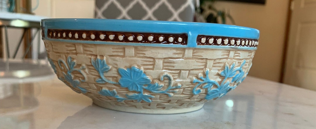 Vintage Rare Temptations Light Blue Floral Lace Basketweave Pattern ...
