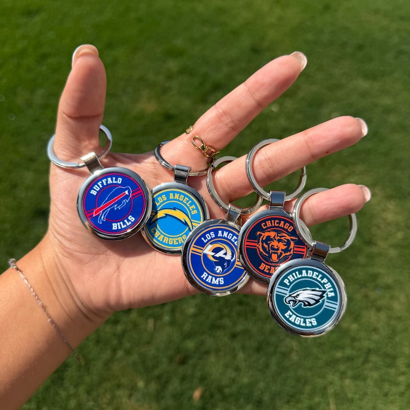 Nfl Sports Team Keychain - Etsy UK