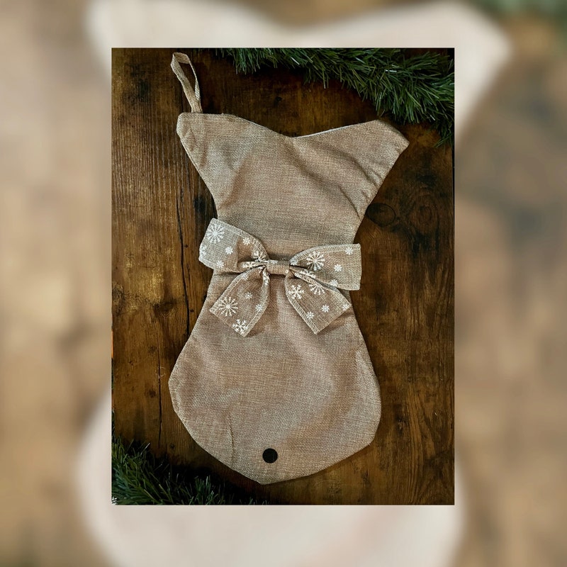Burlap Dog Stocking - Etsy