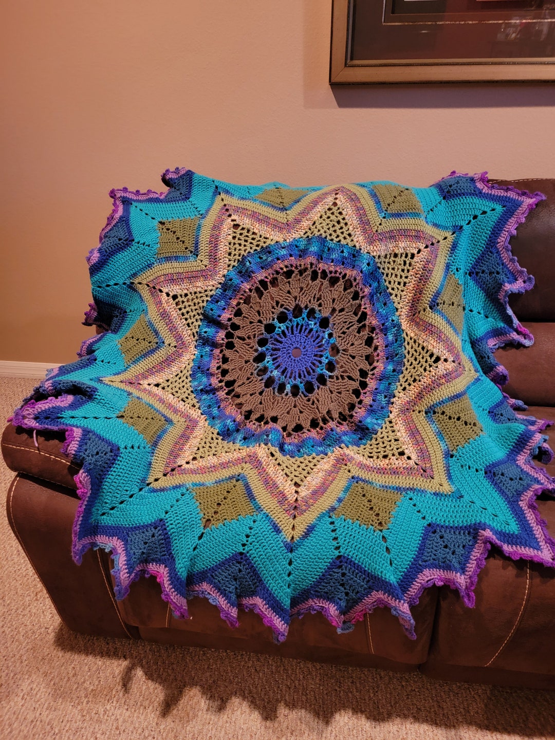 Crochet Afghan Lapghan Throw Lap Cover Shawl - Etsy