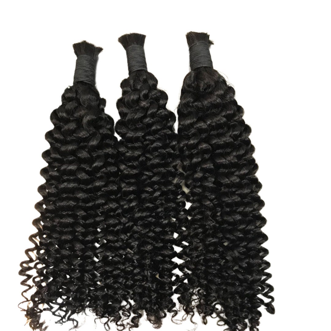 Bulk Braiding Hair Virgin Human Hair Micro Braiding NO Weft 100g Hair ...