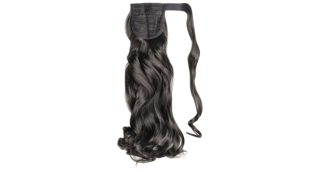 Velcro Wrap Around Straight Ponytail Easy Install Virgin Human Hair No ...
